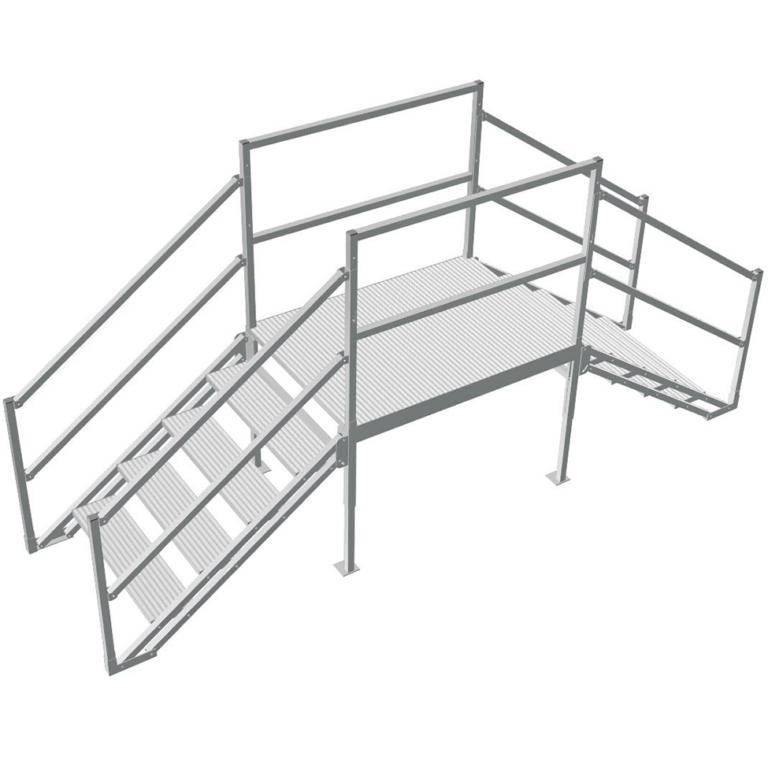 Large Crossover Stairs Render - Upside Installation