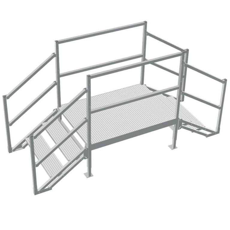 Render of Crossover Stairs - Upside Installation