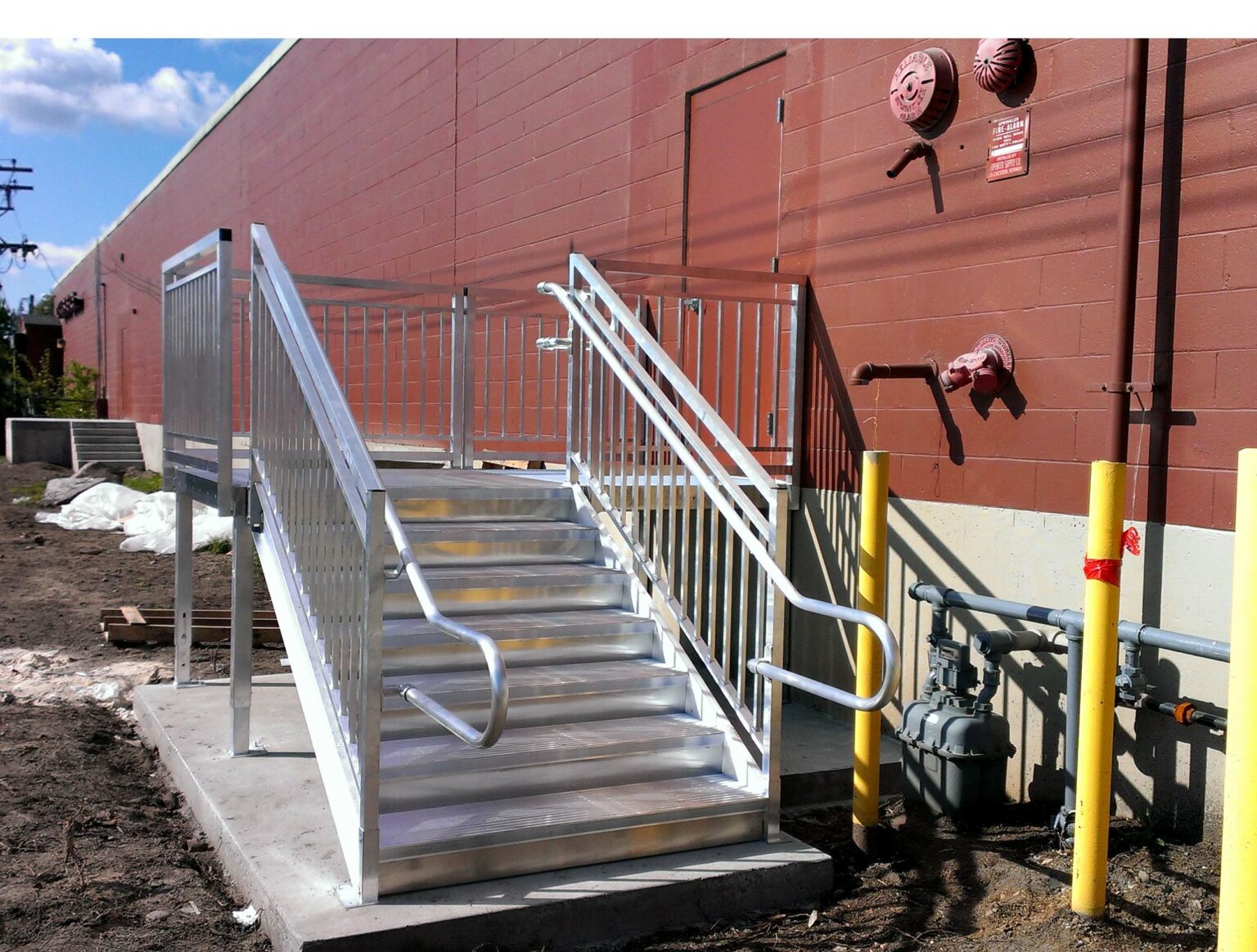 Aluminum ADA Stairs - Upside Innovations Installation