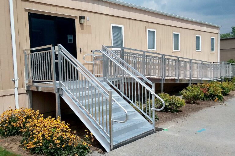 Wheelchair Ramp with Stairs - Upside Innovations Installation