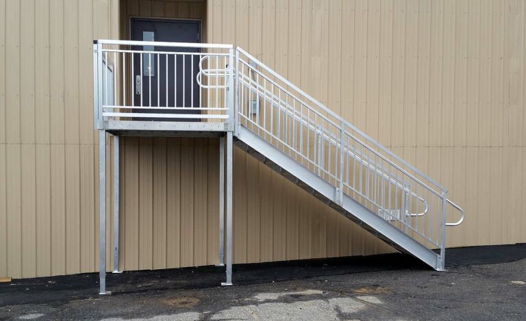 Mezzanine Access Stair Tower - Upside Innovations Installation
