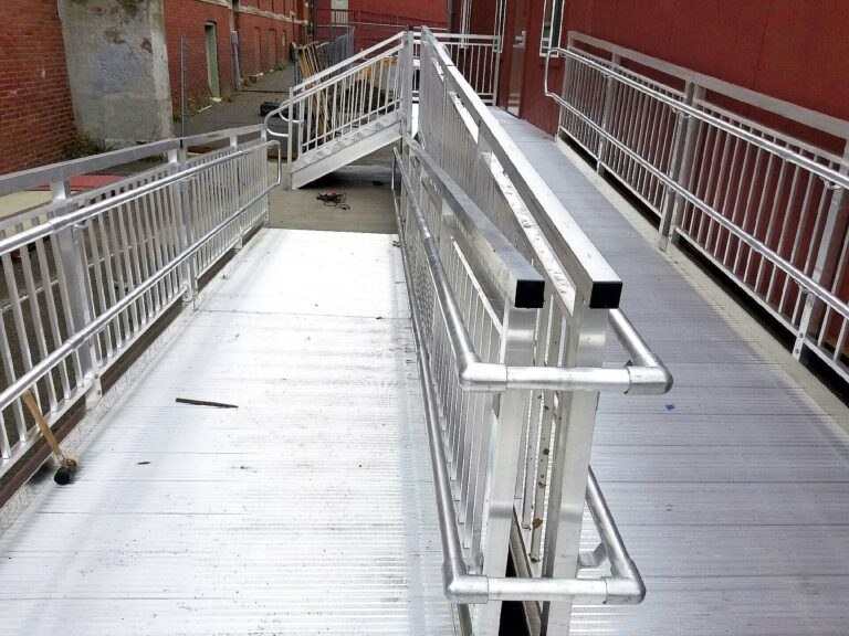Switchback Ramp with Steps, MA - Upside Innovations Installation