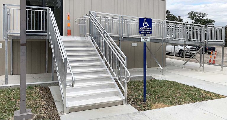 APEX Stairs with Cross Bracing - Upside Innovations Installation