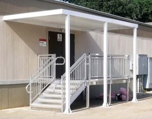 ADA APEX Stairs & IBC Canopy - Upside Innovations Installation