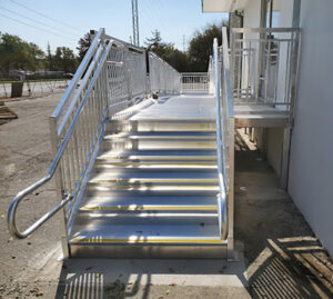 Medical Building Stairs & Ramp - Upside Innovations Installation