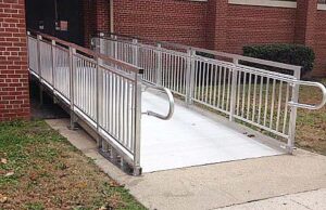 Chesapeake School Access Ramp - Upside Innovations Installation