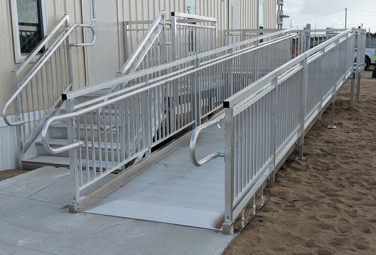 APEX Ramp Installed on Sand - Upside Innovations Installation