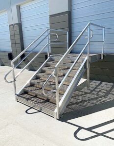 Grip Strut Steps for Warehouse - Upside Innovations Installation