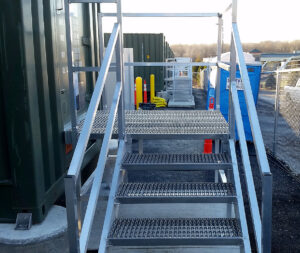 HVAC Access Stairs - Upside Innovations
