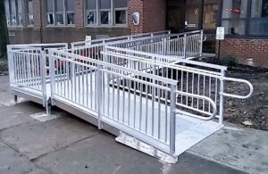 APEX L-Shaped Access Ramp - Upside Innovations Installation