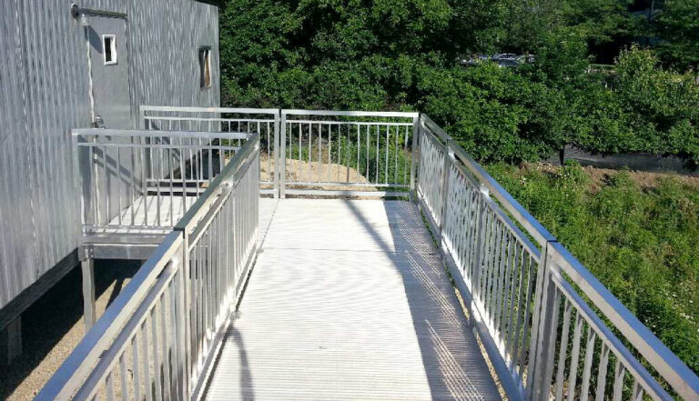 L-Shaped Access Ramp - Upside Innovations Installation