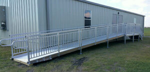 Modular Building APEX System Ramp - Upside Installation