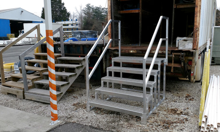 OSHA Certified Semi Trailer Steps - Upside Innovations Installation