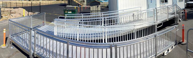 Long Switchback Ramp in Oregon - Upside Innovations Installation