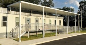 Ramp & Stair for Anchor's Modular Building - Upside Installation