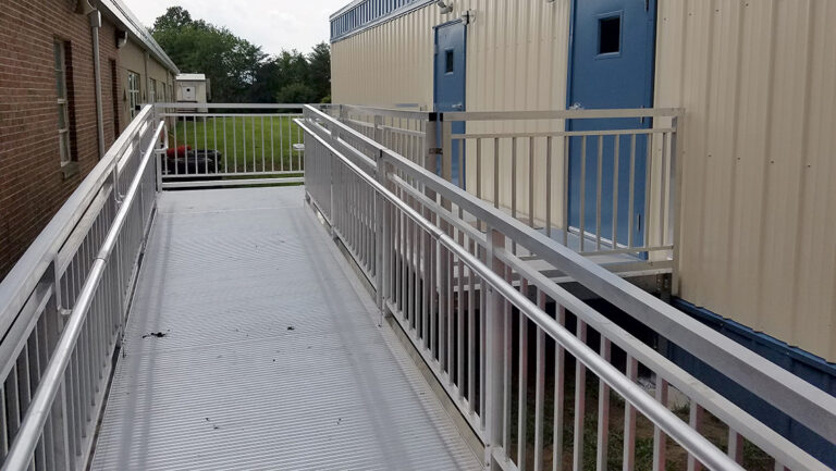 Ramp for Rocky Mount Classroom - Upside Innovations Installation