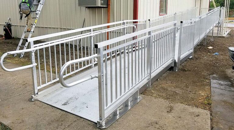 Ramp for Modular Building, Dallas - Upside Innovations Installation