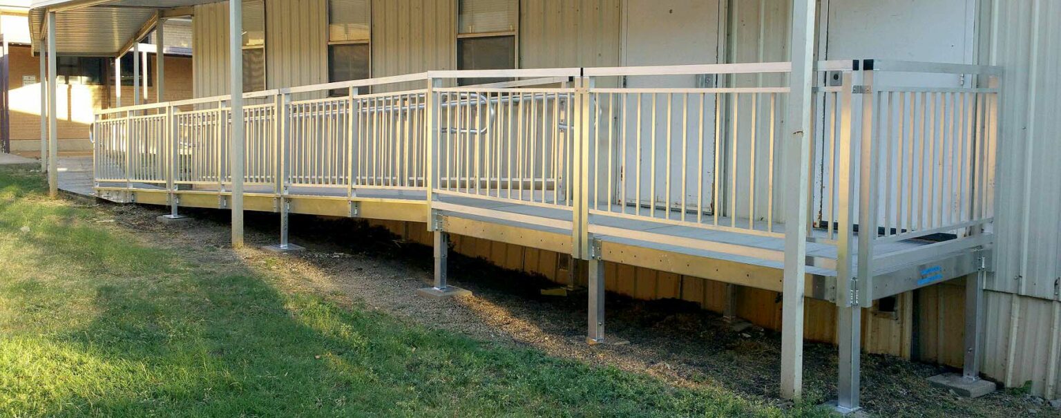 ADA Ramp for School - Upside Innovations Installation