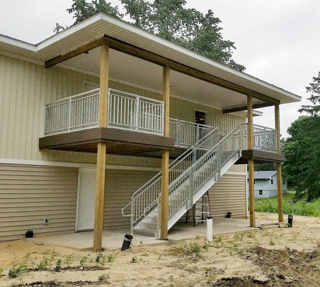 Stilt Stair Tower APEX System - Upside Innovations Installation Stilt Stair Tower APEX System - Upside Innovations Installation