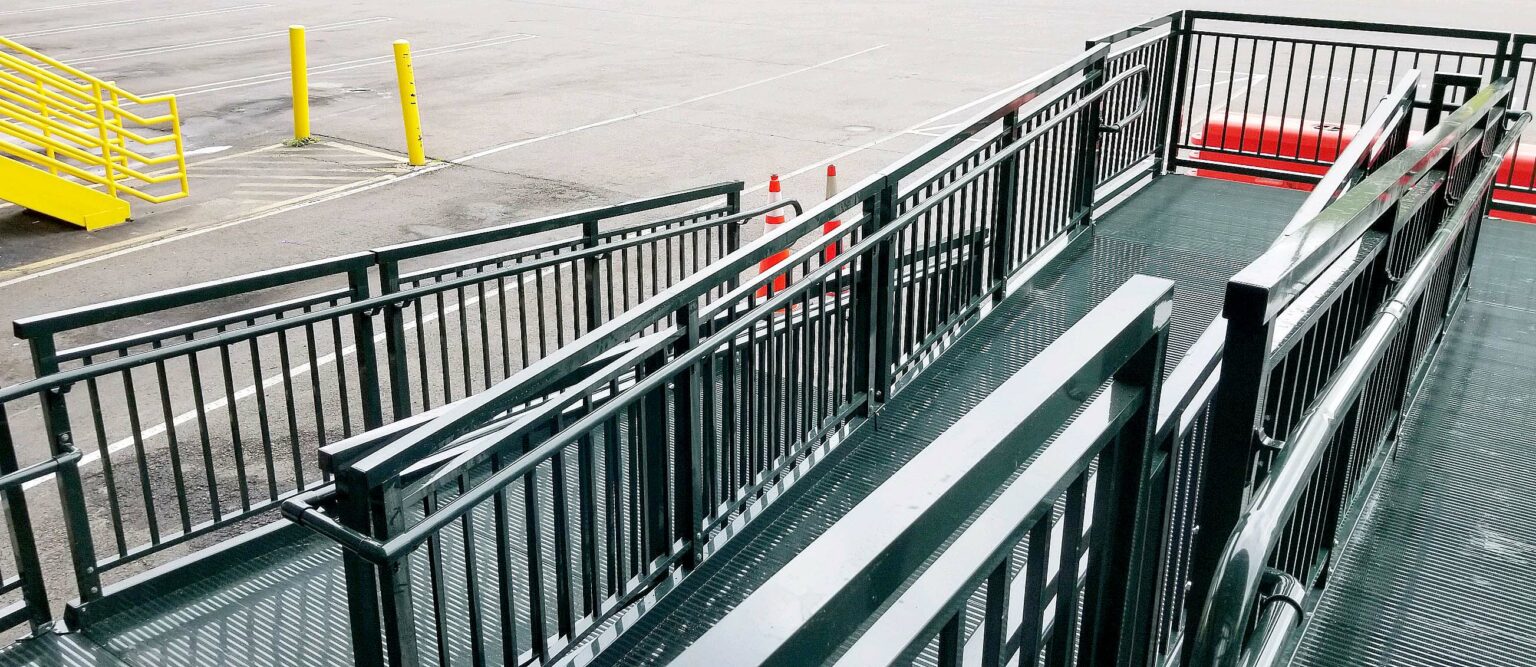 Space-Saving Switchback Ramp - Upside Innovations Installation
