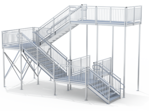 Metal Aluminum Stairs - Upside Innovations