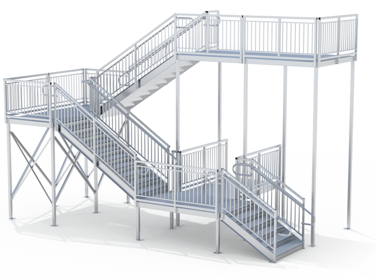 Metal Aluminum Stairs - Upside Innovations