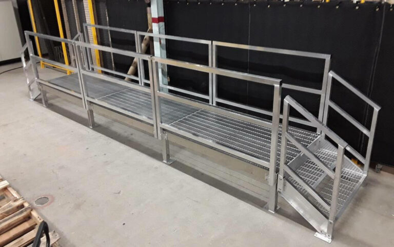 OSHA Stair and Platform Run Install - Upside Installation