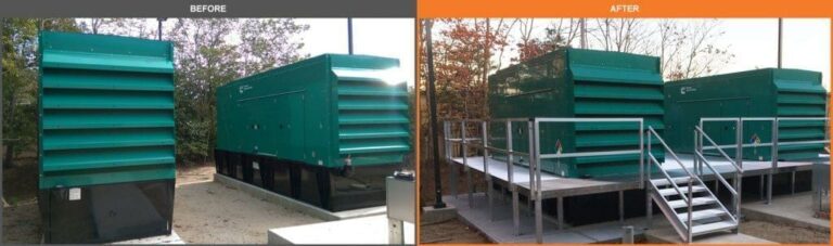 Aluminum Generator Access Platform - Upside Innovations