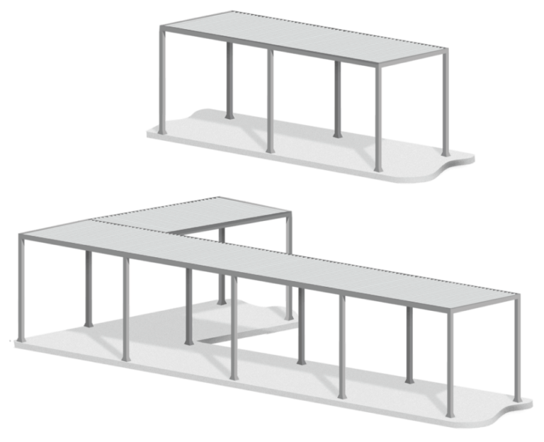 covered-canopy-walkway - Upside Installation