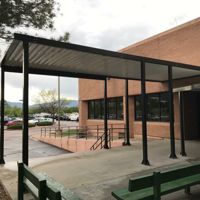 Large Entryway Canopy - Upside Installation