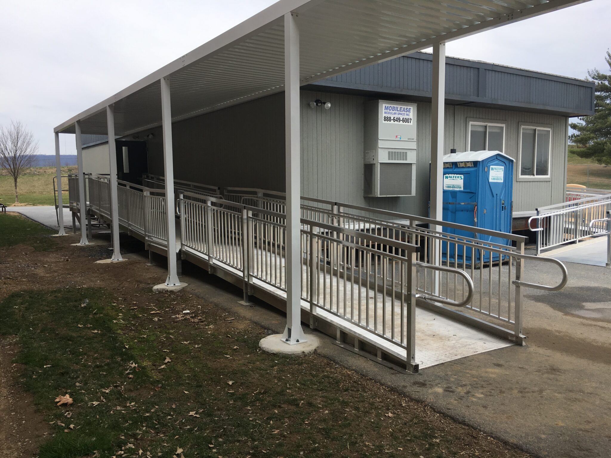 Canopy Shelter & Access Ramp - Upside Innovations Installation