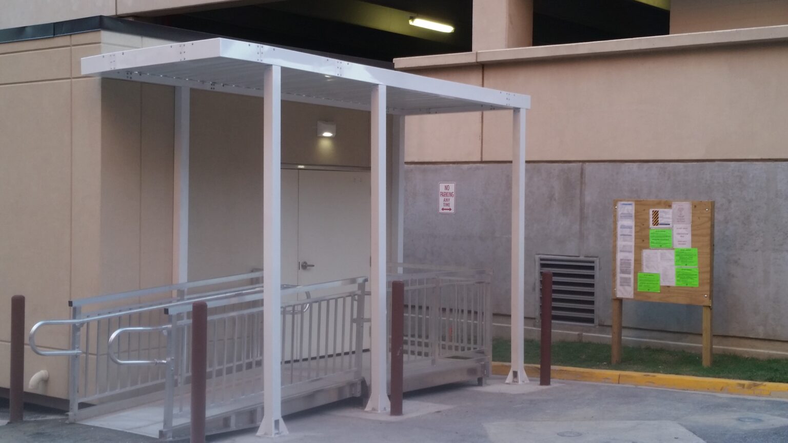 Overhead Canopy & Ramp - Upside Innovations Installation