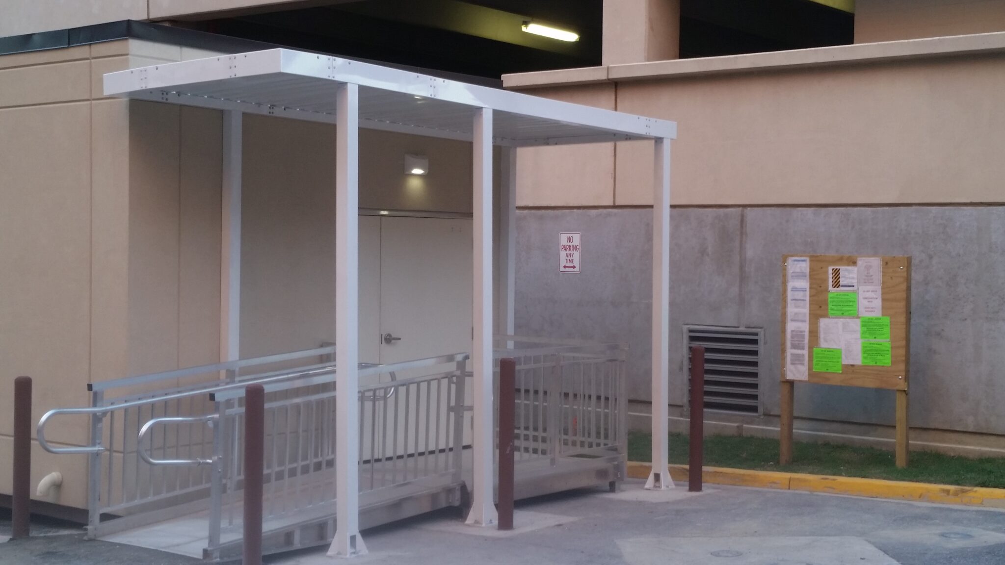 Overhead Canopy & Ramp - Upside Innovations Installation