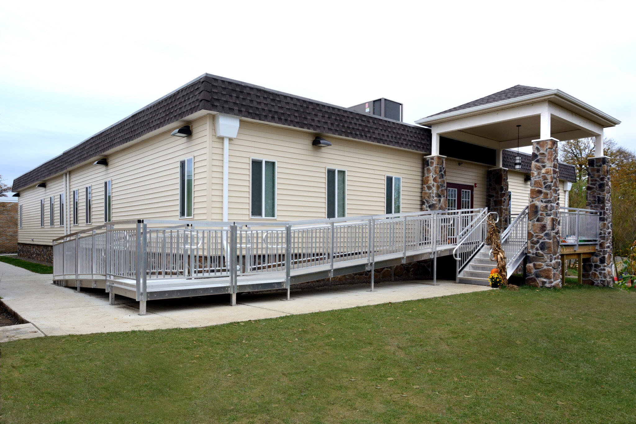 Access Ramp, Stairs and Canopy - Upside Innovations Installation