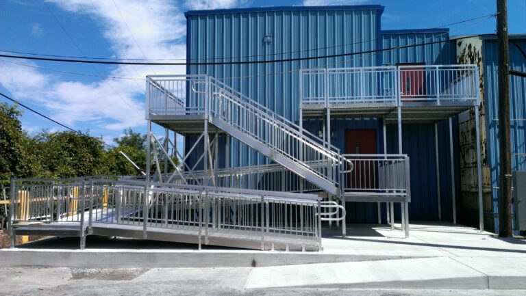 APEX Switchback Ramp & Stairs - Upside Innovations Installation