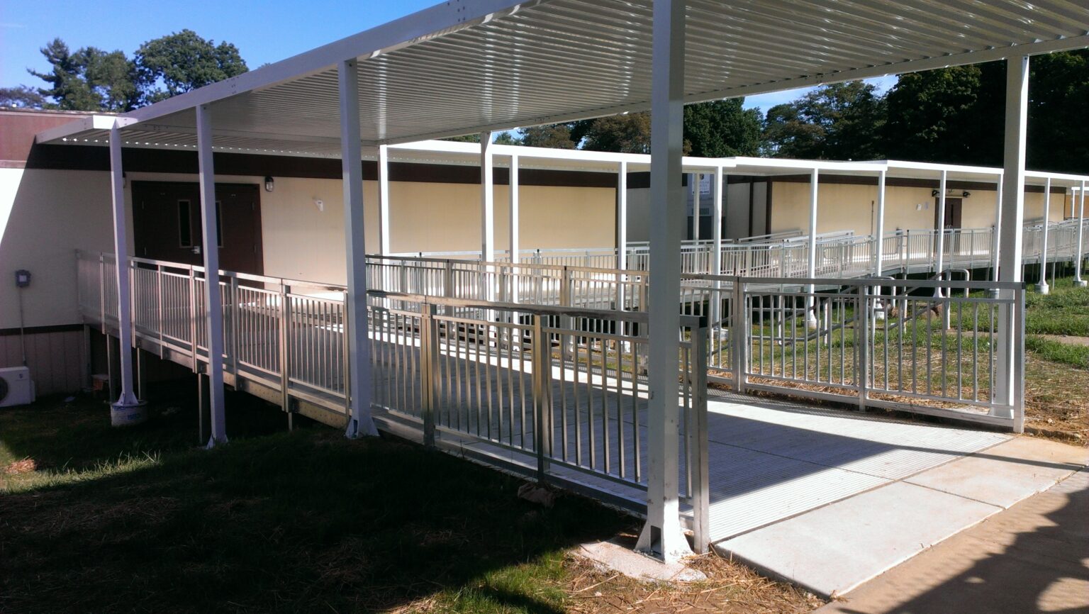 Ramp & Canopy for High School - Upside Innovations Installation