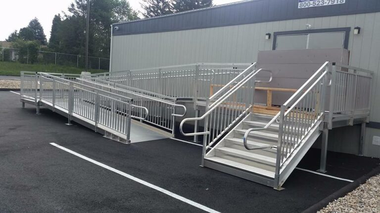 Ramp for School in Ansonia, CT - Upside Innovations Installation