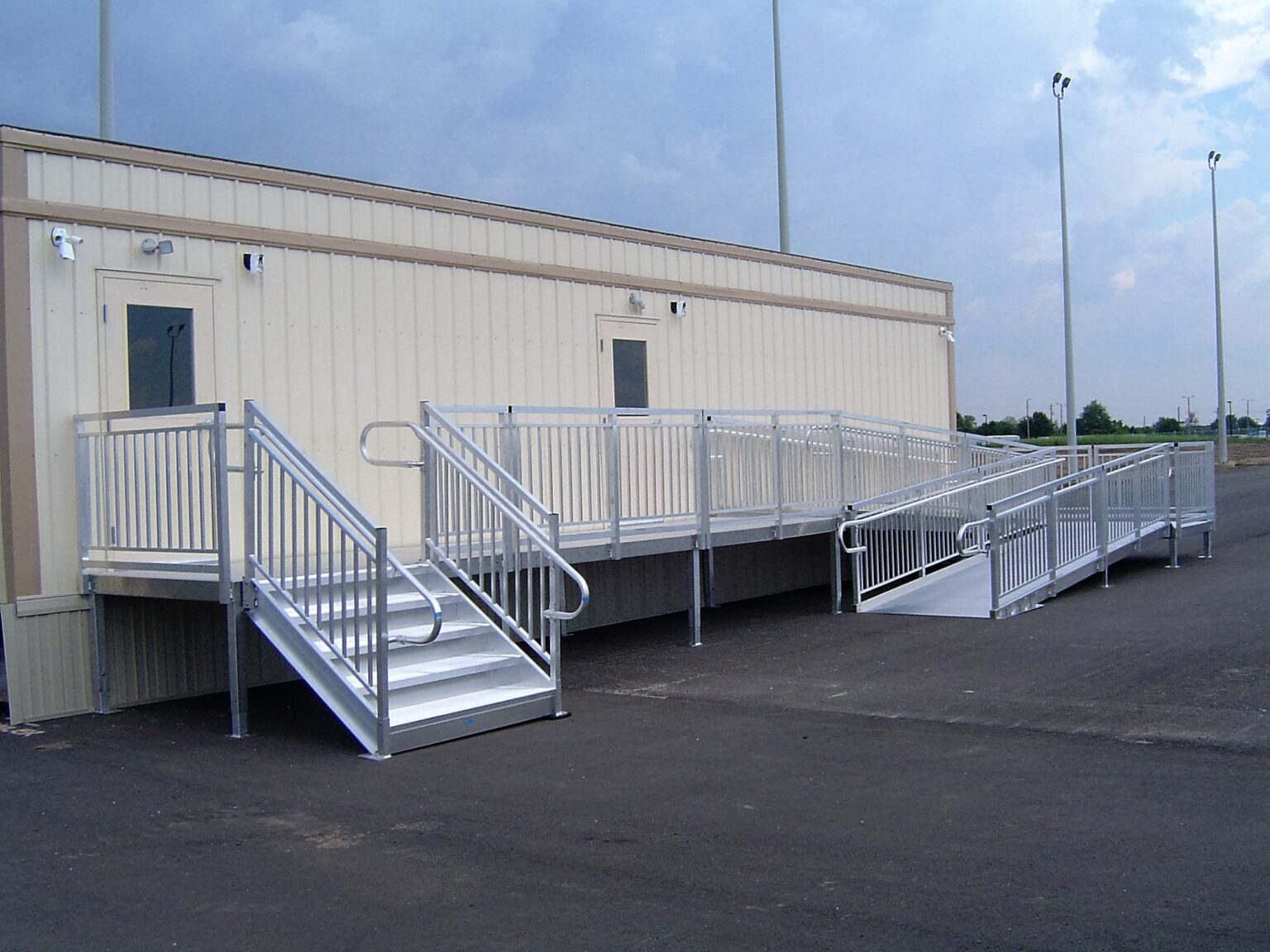 Entry Stairs & Wheelchair Ramp - Upside Innovations Installation