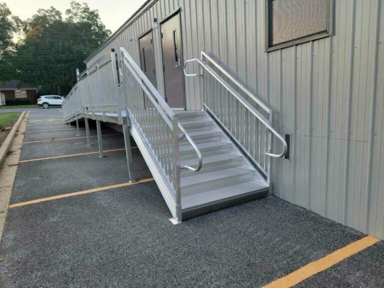 Entry Stairs & Wheelchair Ramp AR - Upside Innovations Installation