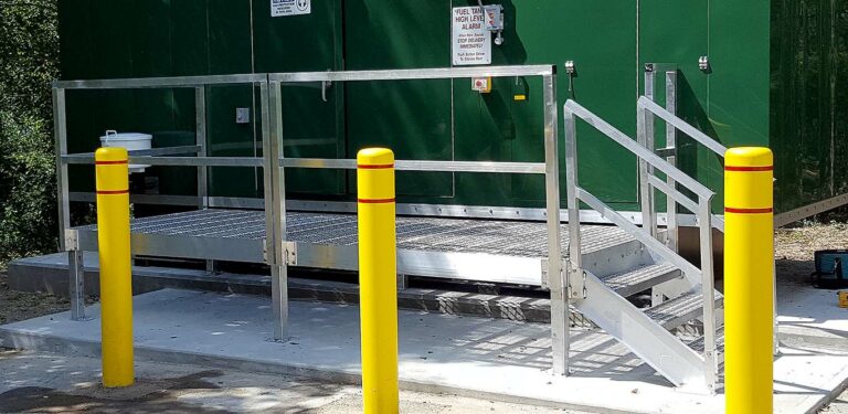 Generator Stairs and Platform - Upside Innovations Installation