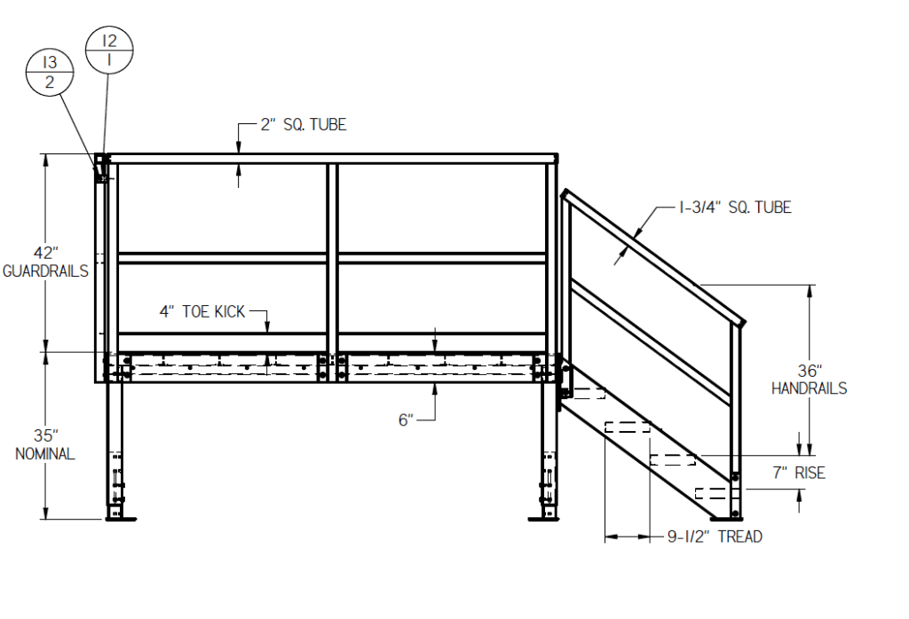 Generator Access Stairs - Upside Innovations